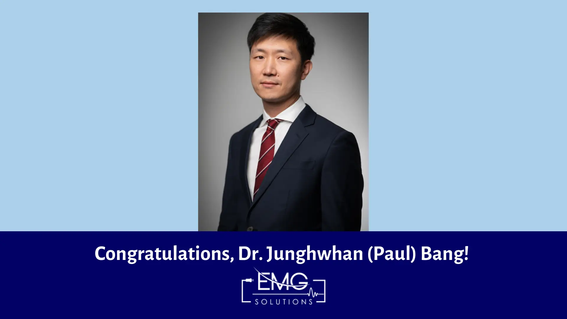 Dr. Bang Earns ABPTS Board Certification in Clinical Electrophysiology - EMG Solutions