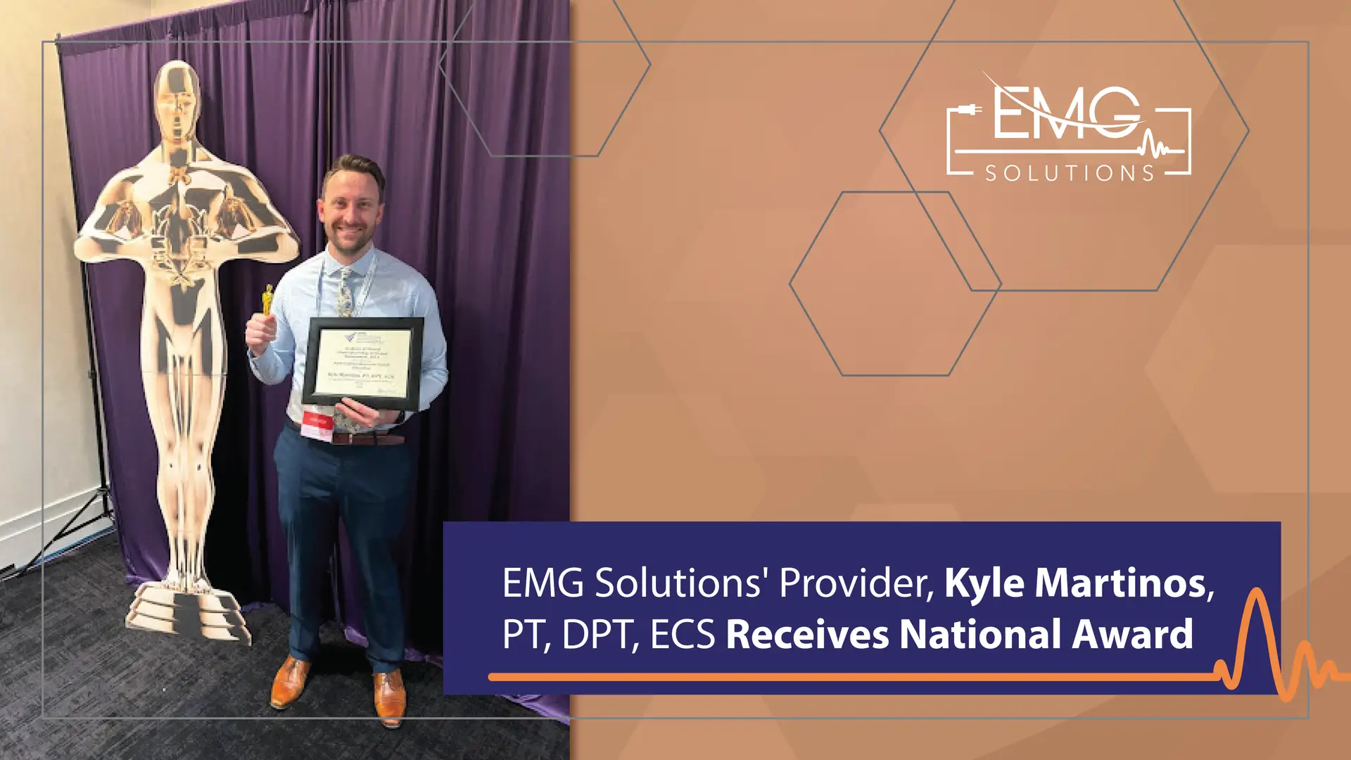 EMG Solutions’ Kyle Martinos, PT, DPT, ECS, Receives National Award ...